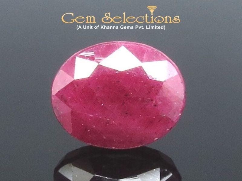 8.51 Ratti Natural Indian Ruby with Govt. Lab Certificate-(1221) | Gem Selections