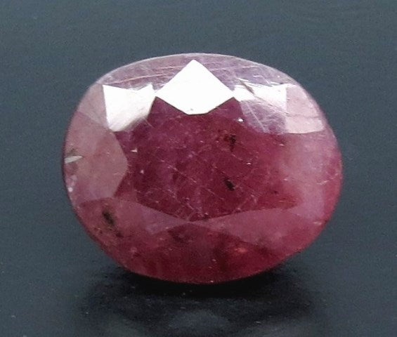 6.38/CT Natural Indian Ruby with Govt. Lab Certificate (1221) – Gem Selections