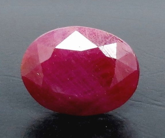 8.27/CT Natural Indian Ruby with Govt. Lab Certificate (1221) – Gem Selections