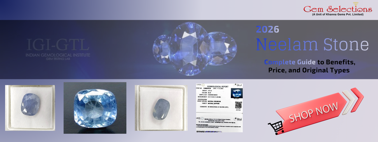 Neelam Stone Guide 2026: Benefits, Price & Best Blue Sapphire Types ...