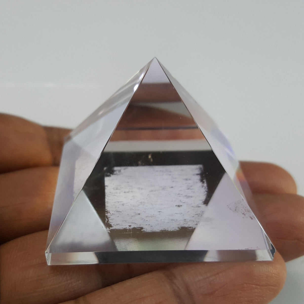 Natural Sphatik Pyramid With Govt. Lab Certificate. | Gem Selections